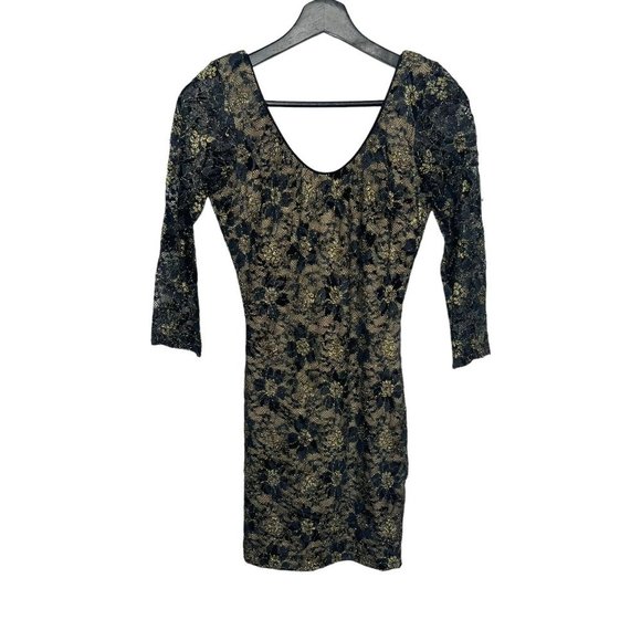 Dress the Population | Dresses | Dress The Population Black Gold ...